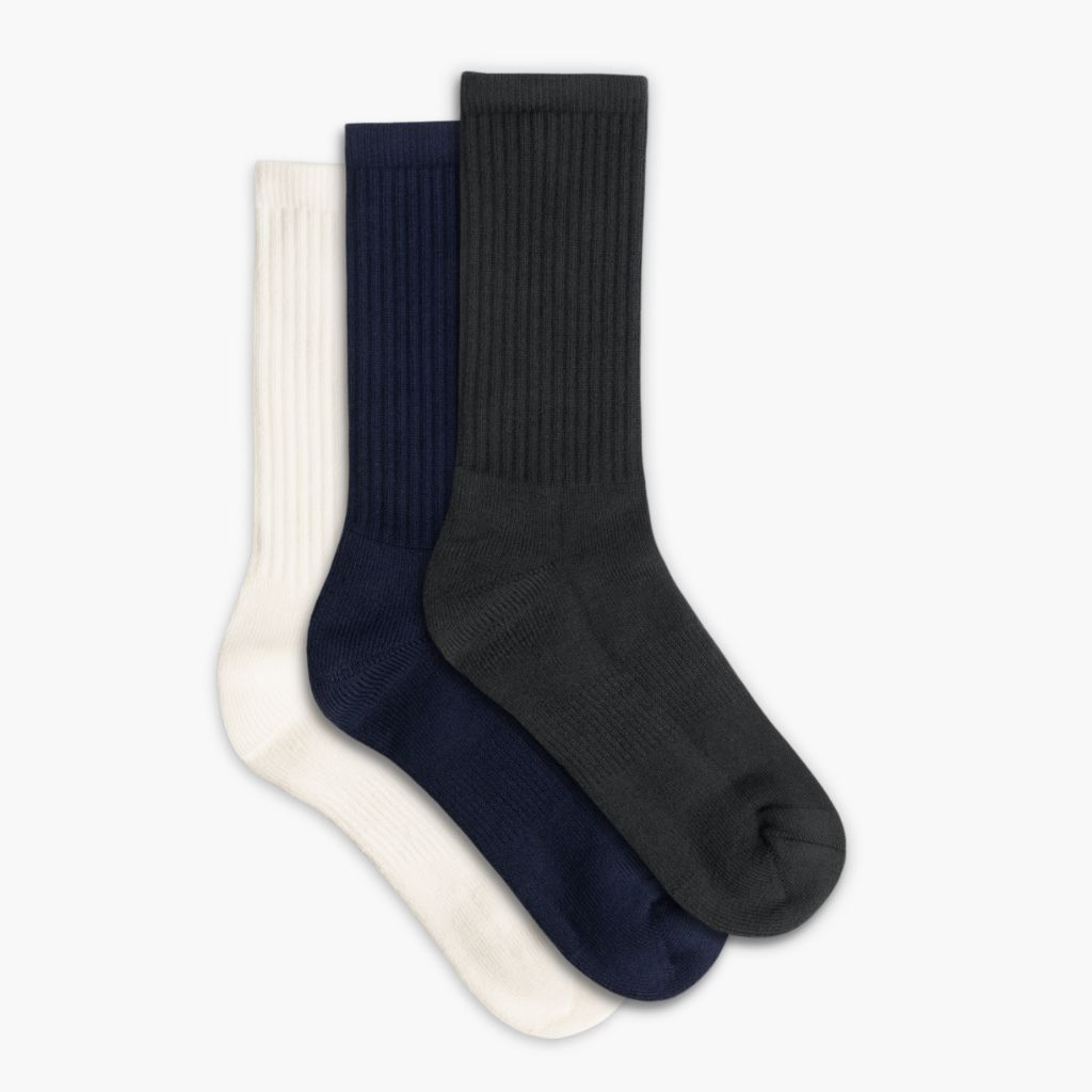 Men's Cotton Crew Sock Essential Neutrals 3-Pack - Thursday