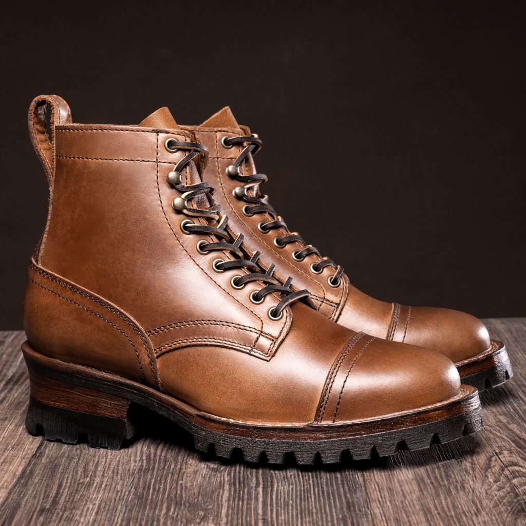 Men's Challenger Boot In Brown Sesame Double Shot Leather - Thursday
