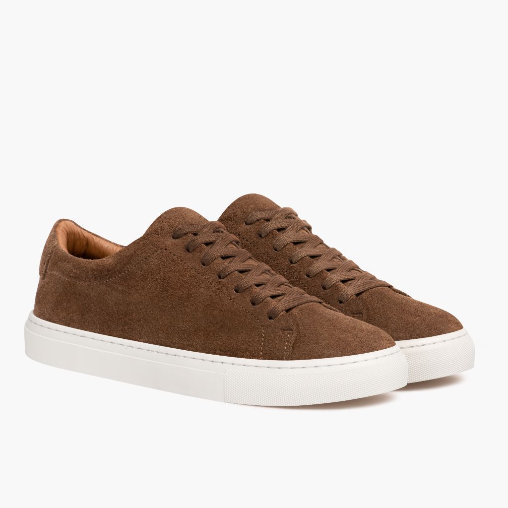 Men's Encore Low Top Sneaker In 'Dusty' Brown Suede - Thursday