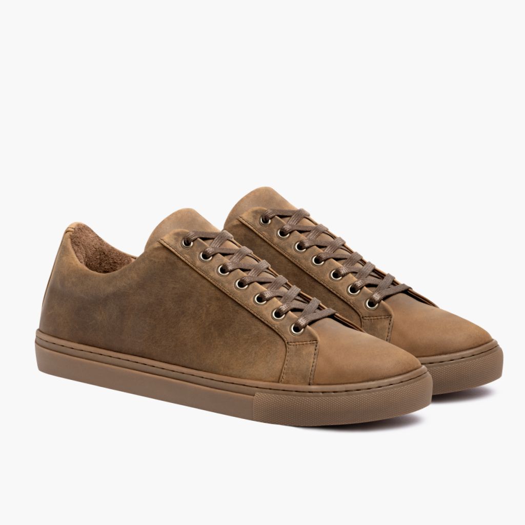 Men's Premier Low Top In Tan 'Burnt Copper' Leather - Thursday
