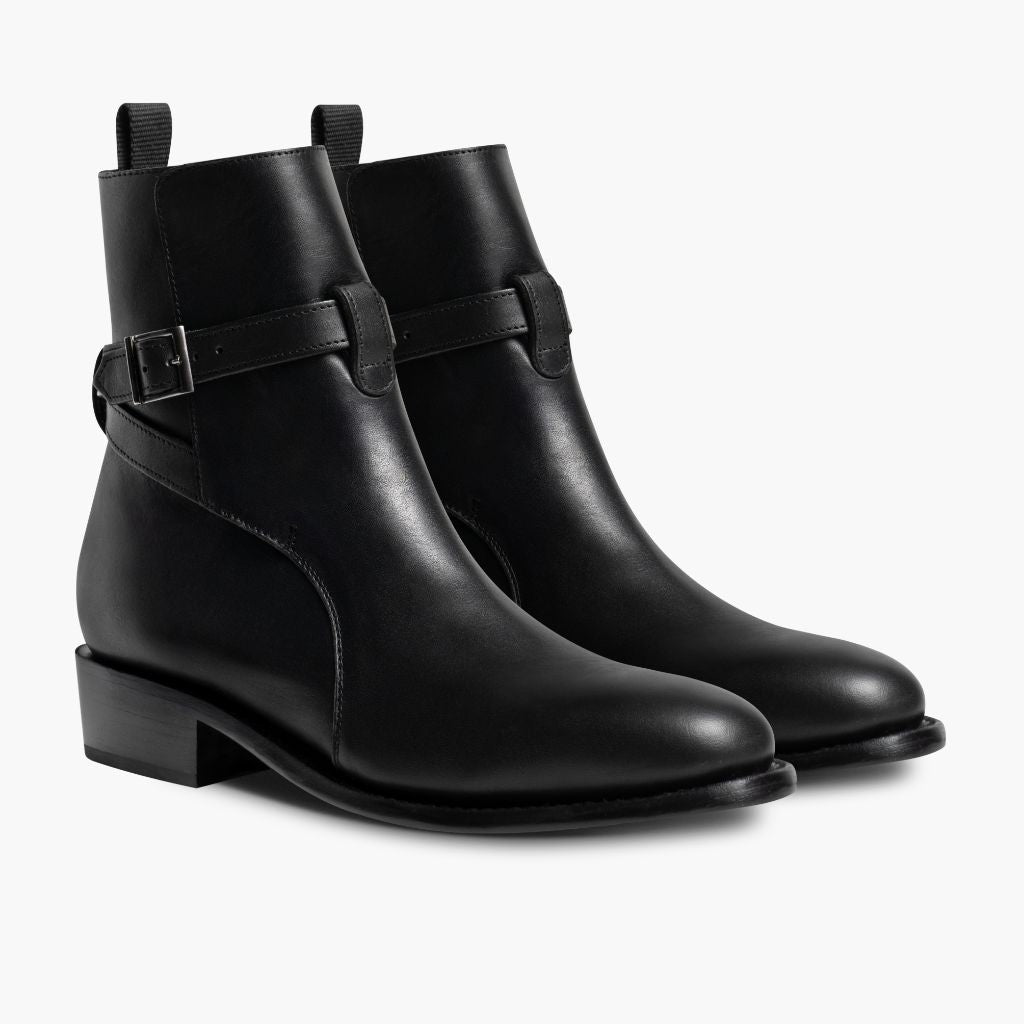 Men's Rogue Jodhpur Boot In Black Leather - Thursday Boot Company