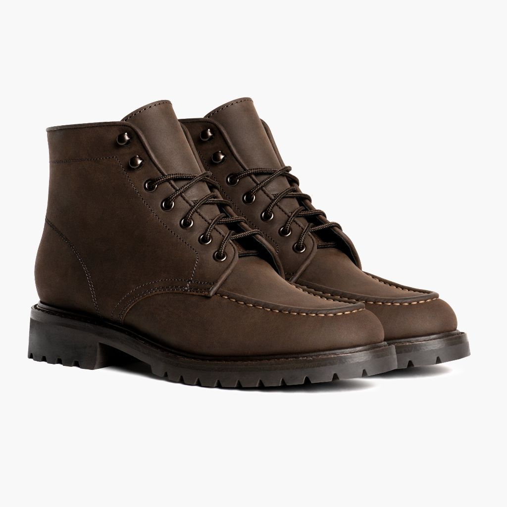 Men's Diplomat Moc Toe Boot In Brown 'Tobacco' Leather - Thursday