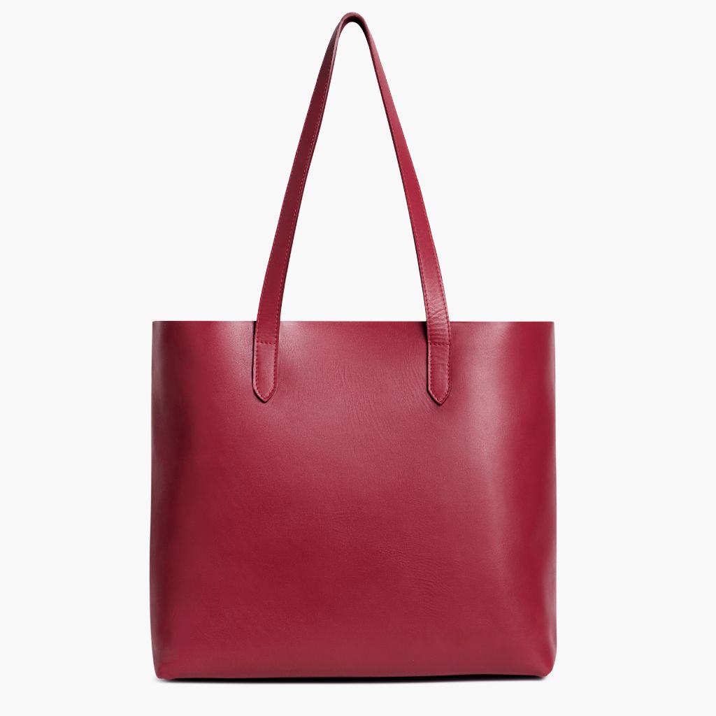 Women's Extra Large Leather Tote Bag In Red – Thursday