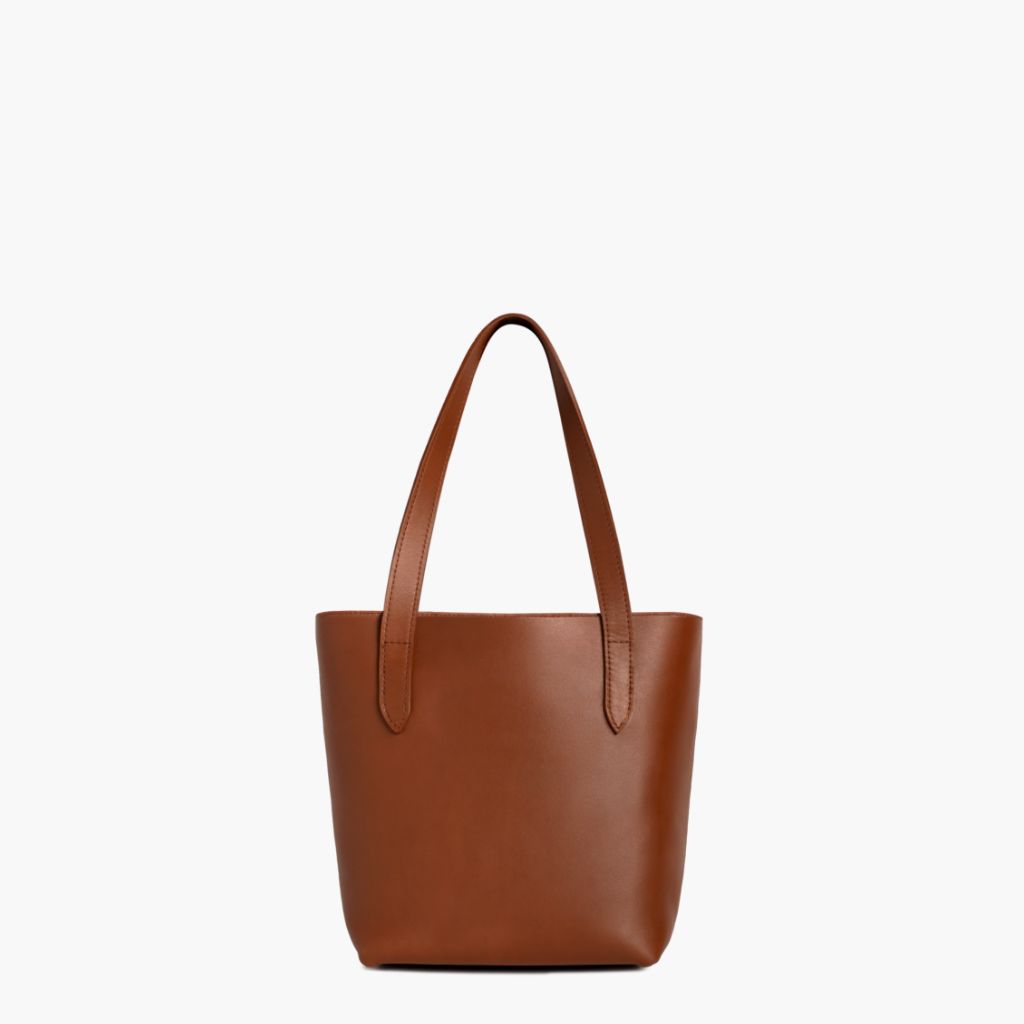 Women's Small Leather Zipper Tote Bag In Cuero – Thursday