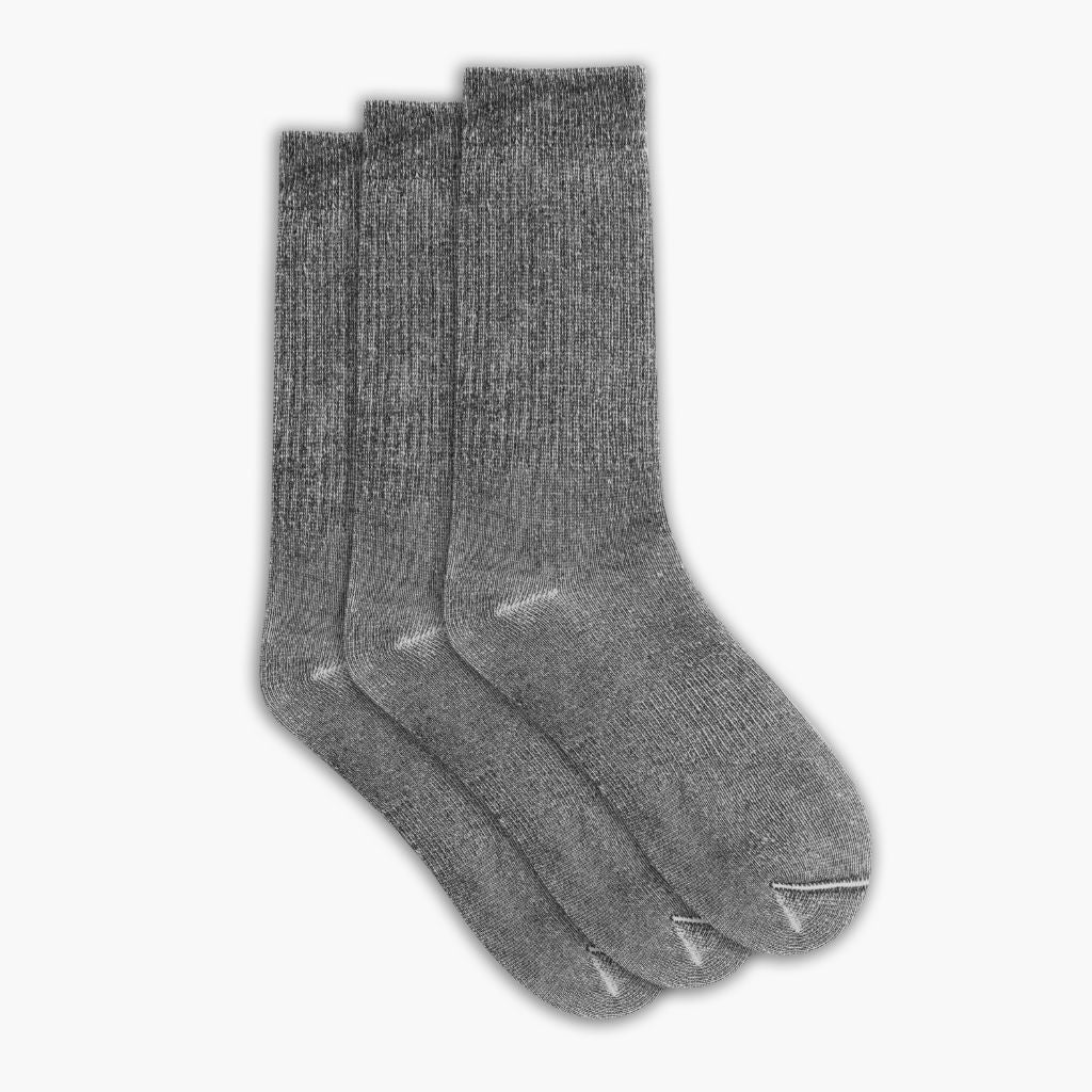 Women's Wool Cabin Boot Sock - 3-Pack in Black - Thursday