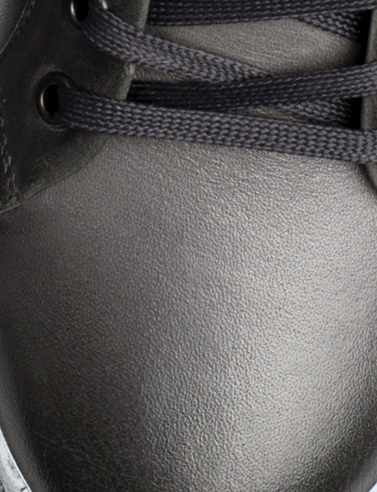 Men's Premier Low Top In Distressed Grey Leather - Thursday Boots