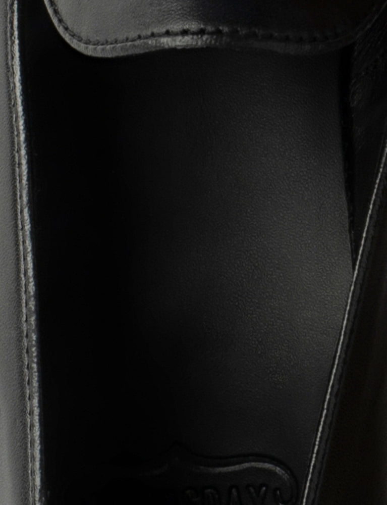 Men's Lincoln Penny Loafer In Black Leather - Thursday