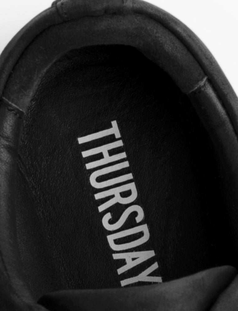 Men's Premier Low Top In Black Matte Leather - Thursday Boot Company
