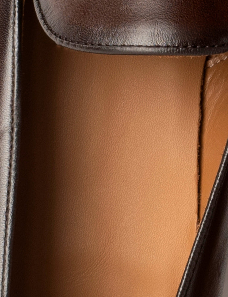 Men's Lincoln Penny Loafer In Brown 'Rich Mahogany' Leather - Thursday