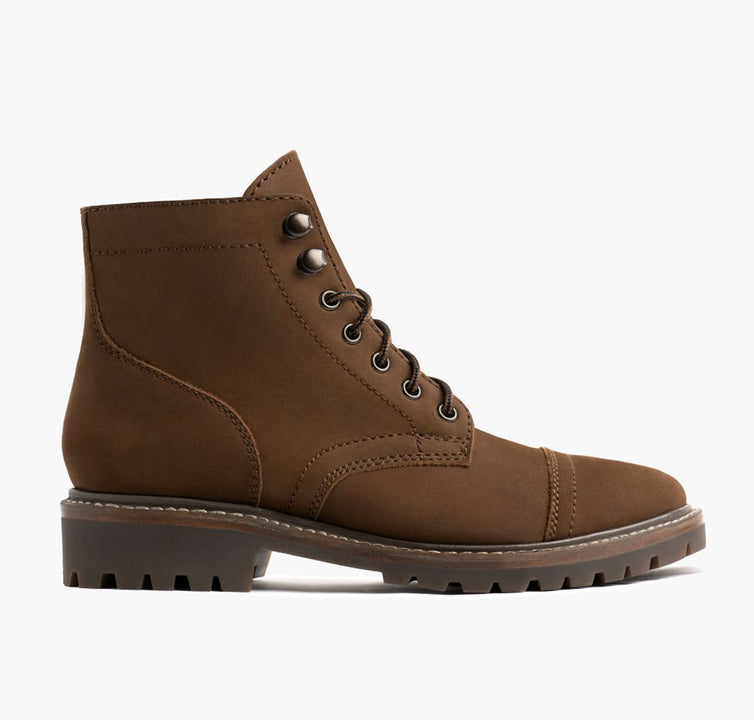 Women's Captain Lace-Up Boot In Tan Matte - Thursday Boots