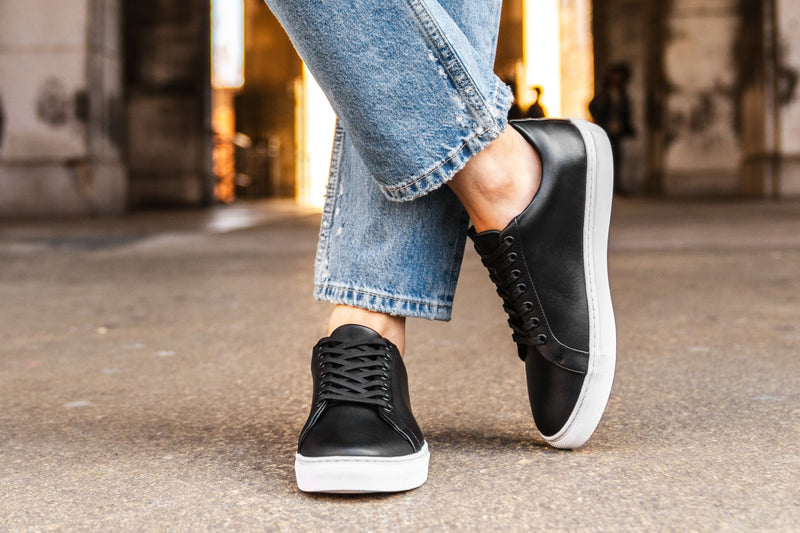 Women's Premier Low Top In Black Leather - Thursday Boot Company