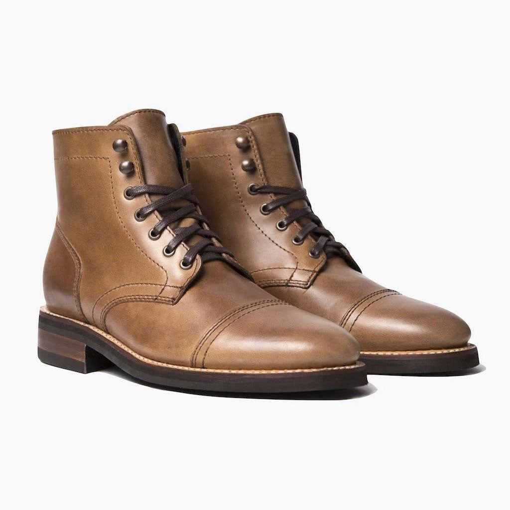 Men's Captain Lace-Up Boot In Horween® Natural CXL Leather - Thursday