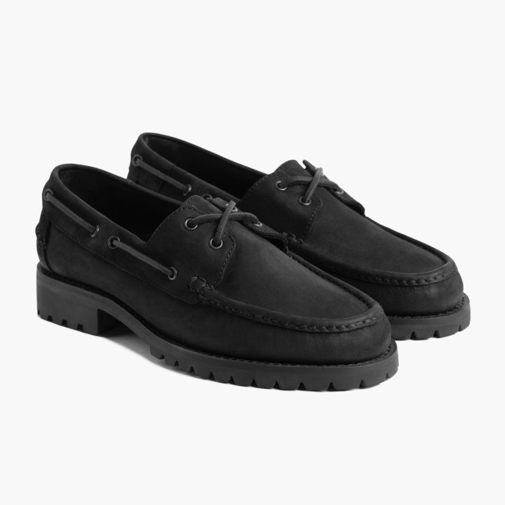 Men's Handsewn Loafer In Black Matte Leather - Thursday Boot Company