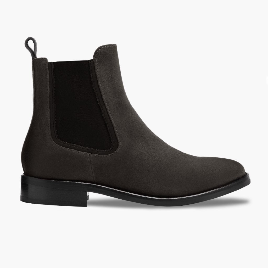 Women's Duchess Chelsea Boot In Shadow Grey Suede - Thursday Boots