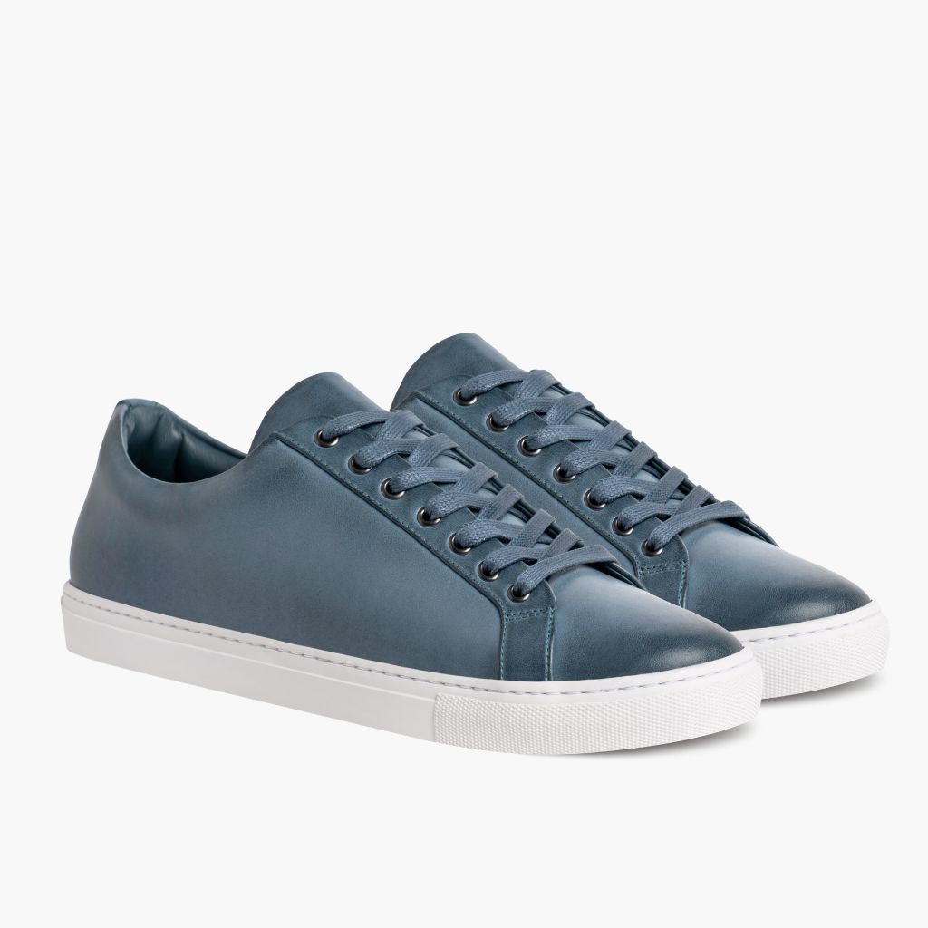 Women's Premier Low Top In Indigo Leather - Thursday Boot Company