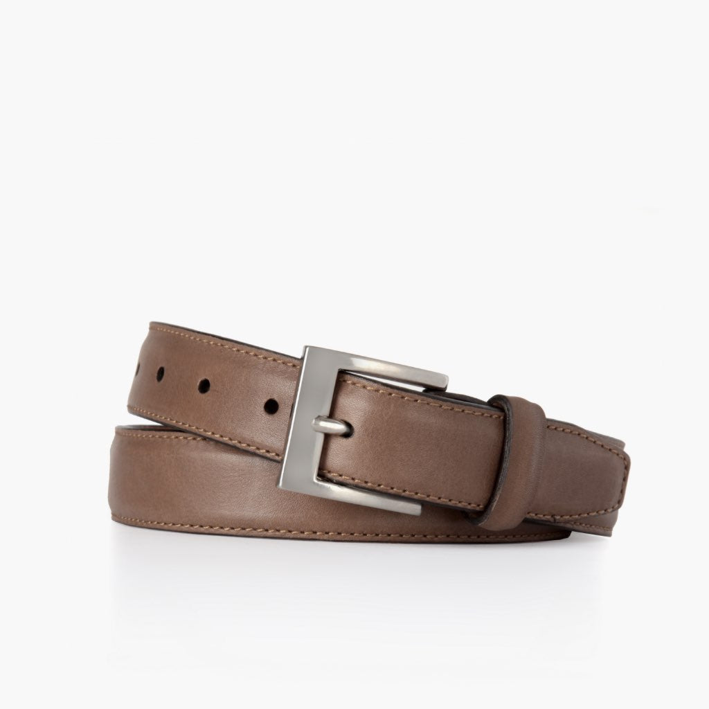 Men's Classic Leather Belt In Walnut Tan - Thursday Boot Company